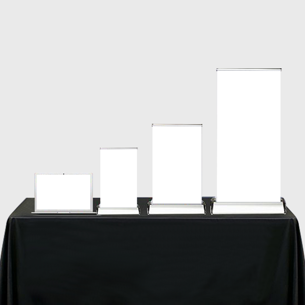 Mini Retractable Banner Stands | Blank Template Mini Retractable Banner Stands | Blank Template